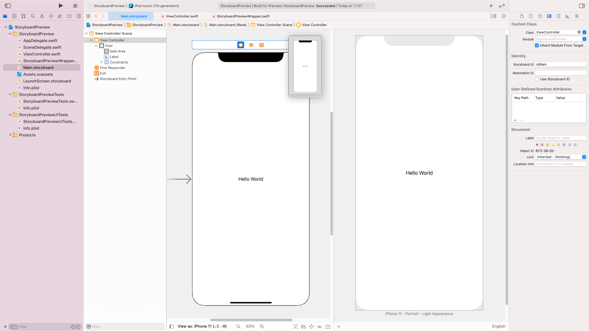 UIKitでXcode Previews(SwiftUI Preview)を使う | thwork